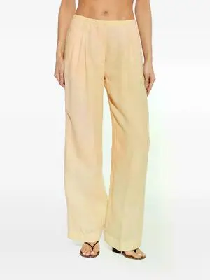 FORTE_FORTE Pleated-detail Linen Trousers