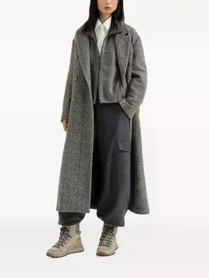 Brunello Cucinelli Virgin Wool Double Cloth Bomber Jacket - Grey