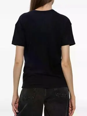 Zadig&Voltaire Marta Rhinestone Embellished V-neck T-shirt