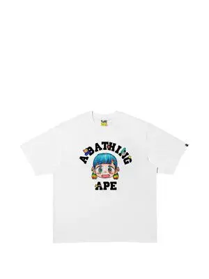 A BATHING APE X Mr. College Relaxed-fit T-shirt - White
