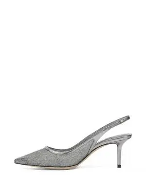 JIMMY CHOO Love Glittered Slingback Pumps