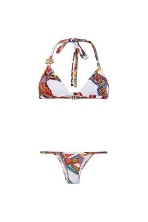 Dolce & Gabbana Carretto" Print Two-piece Swimsuit - Multicolour