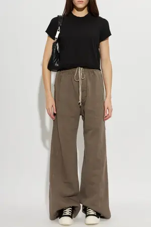 Rick Owens Cropped T-shirt With Decorative Strap