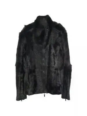 Emporio Armani Reversible Leather And Fur Jacket