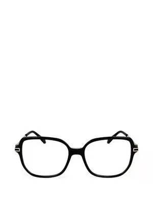 FERRAGAMO Logo-plaque Glasses - Black