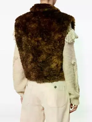 MARANT ETOILE Faux Fur Duffle Vest
