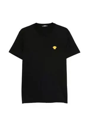 Versace Medusa Embroidered T-shirt - Black