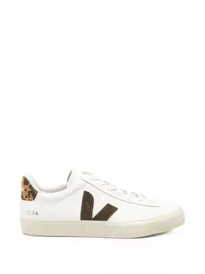 VEJA Campo Animal-print Logo-patch Sneakers - White