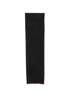 UMA WANG Distressed-edge Cashmere Scarf - Grey