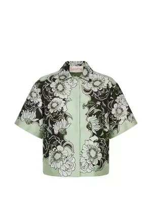 Valentino Garavani Floral-print Sequin-embellished Jacket - Green