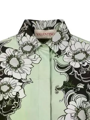 Valentino Garavani Floral Print Sequin Embellished Jacket