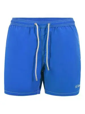 MC2 SAINT BARTH Patmos Drawstring-waist Swim Shorts - Blue