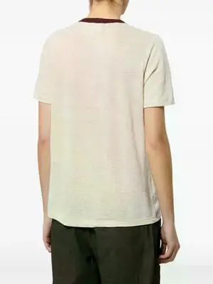 MARANT ETOILE Printed Linen T-shirt
