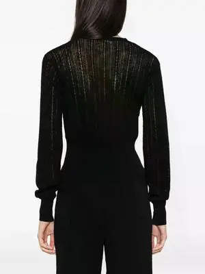 AYA MUSE Pointelle Knit Cardigan