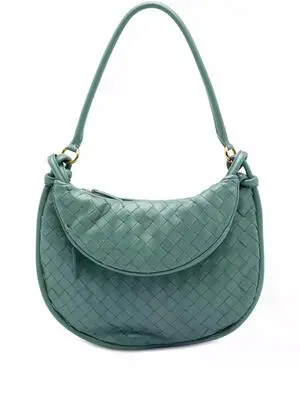 Bottega Veneta 2016-2026 Medium Nappa Intrecciato Gemelli Hobo Bag - Green