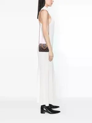 LOUIS VUITTON Monogram Nano Speedy Bandouliere Satchel - Brown