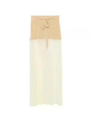AYA MUSE Asha Sheer-panel Maxi Skirt