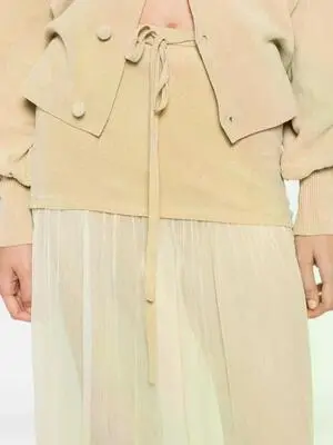 AYA MUSE Asha Sheer-panel Maxi Skirt