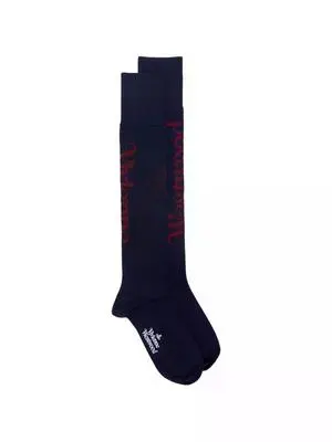 VIVIENNE WESTWOOD Half Logo High Socks - Blue