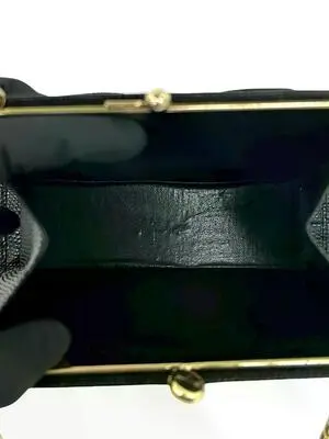 FERRAGAMO Lizard Embossed Leather Vara Chain Crossbody Bag