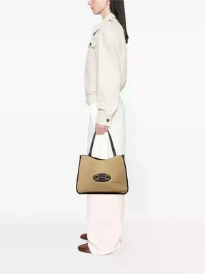 Gucci 2016-2026 Medium Canvas Horsebit 1955 Tote Bag - Neutrals