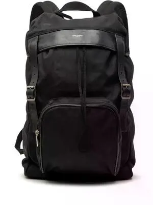 Saint Laurent 2017 Canvas Utilitarian Hunting Backpack - Black