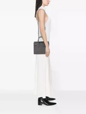 Saint Laurent 2021 Baby Grained Calfskin Sac De Jour Satchel - Grey