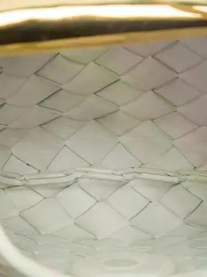 Bottega Veneta Mini Nappa Intrecciato Sardine Satchel - White