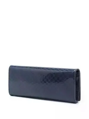 Gucci Microssima Patent Broadway Clutch Bag - Blue