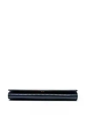Gucci Microssima Patent Broadway Clutch Bag - Blue