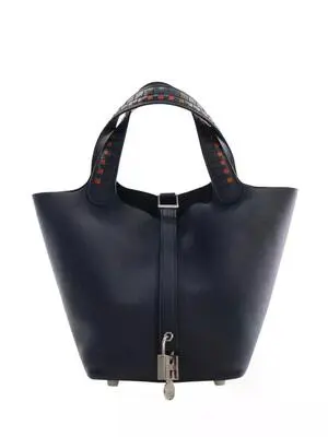 Hermès 2018 Epsom Tressage Picotin Lock 18 Handbag - Blue