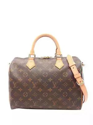 LOUIS VUITTON Monogram Speedy Bandouliere 30 Satchel - Brown