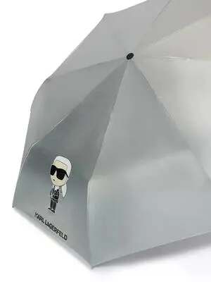Karl Lagerfeld Ikon Karl Metallic Umbrella