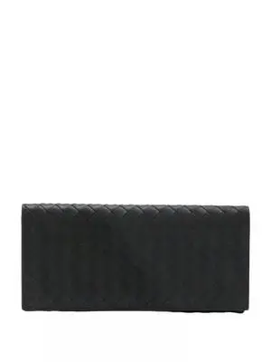 Bottega Veneta 2012-2026 Nappa Intrecciato Bifold Wallet Long Wallets - Black
