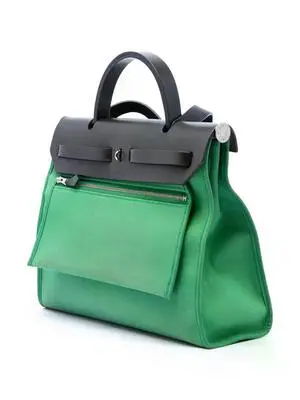 Hermès Herbag Zip 31 Satchel - Black