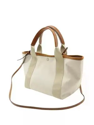 Balenciaga Small Canvas Biarritz Tote Satchel - White