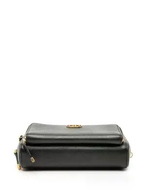 Dior 2022 Grained Calfskin Caro Double Pouch Crossbody Bag