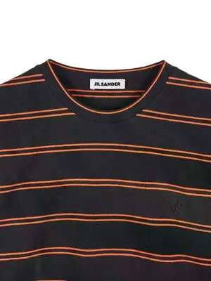 JIL SANDER Striped Long-sleeve T-shirt - Grey
