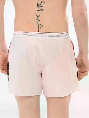Dsquared2 Lace-trim Satin-panel Boxers