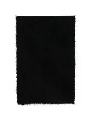 Faliero Sarti Alexia Frayed-edge Scarf - Black