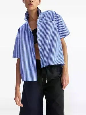 ARLO MOTT Clark Split-back Shirt - Blue