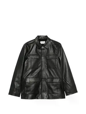 ST. AGNI Flap-pocket Leather Jacket