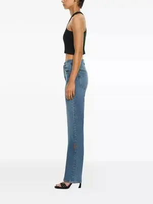 Off-White Off Stamp Ribbed Cropped Rowing Top - Black