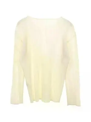 Issey Miyake 2000s Pleated Top - Neutrals