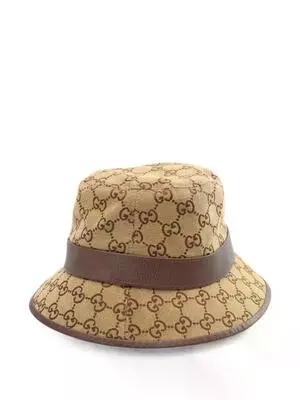 Gucci 2010s Gg Marmont Canvas Bucket Hat