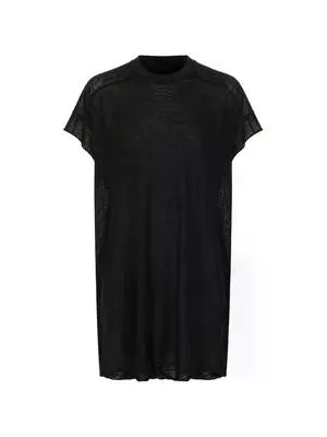 Rick Owens Raw-edge Short-sleeve T-shirt - Black
