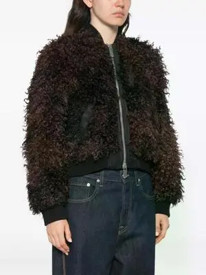 Sacai Zip-up Bomber Jacket - Brown