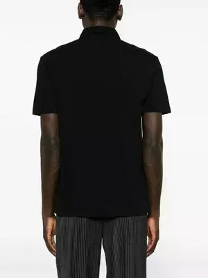 Versace Medusa-embroidery Piqué Polo Shirt