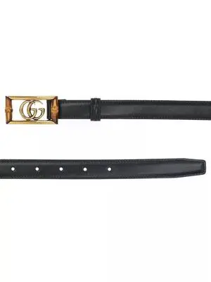 Gucci Bamboo Detail Leather Belt