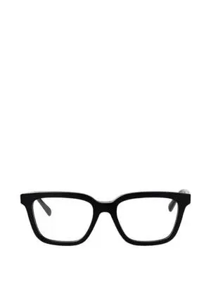 Gucci Logo-plaque Square-frame Glasses - Black
